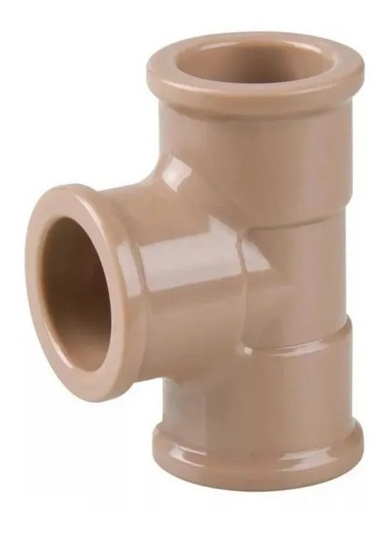 Tê PVC Marrom Soldável Tigre 1.1/4" 40mm - Conexões PVC Esgoto Inspeção ...