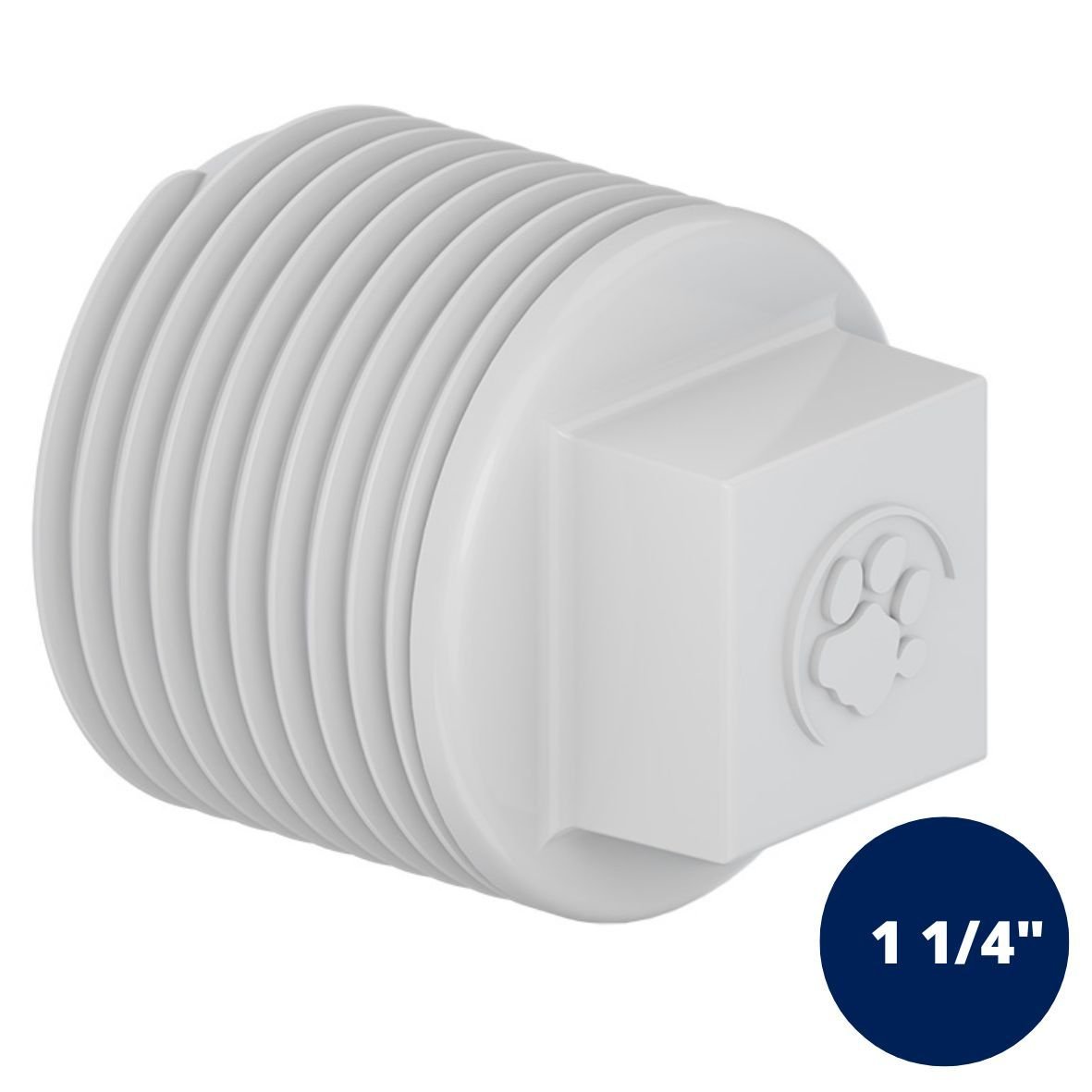 Plug com Rosca 1.1/4'' Branco - Ideal para tubulações de água. Compre o ...